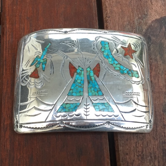 J. Nezzie | Accessories | J Nezzie Navajo Silver Belt Buckle | Poshmark